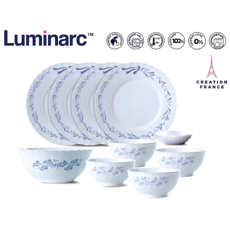 Luminarc 10 piece Dinner Set Trianon La Brise, Furniture & Home Living ...
