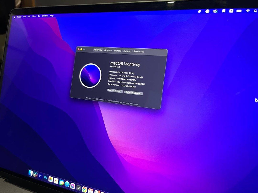 Macbook Pro 16in i9 64gb RAM 8gb graphics - BTO, Computers & Tech ...