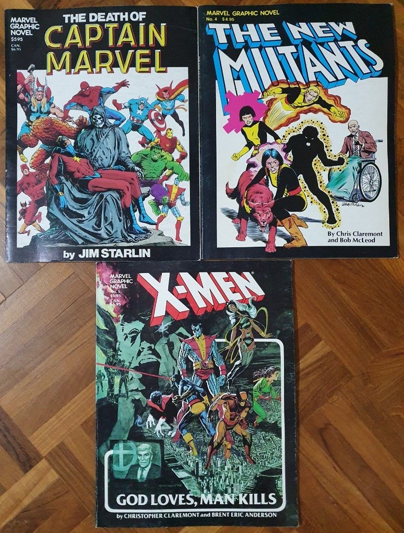 Marvel Graphic Novels - 1, 4, 5, Hobbies & Toys, Books & Magazines ...