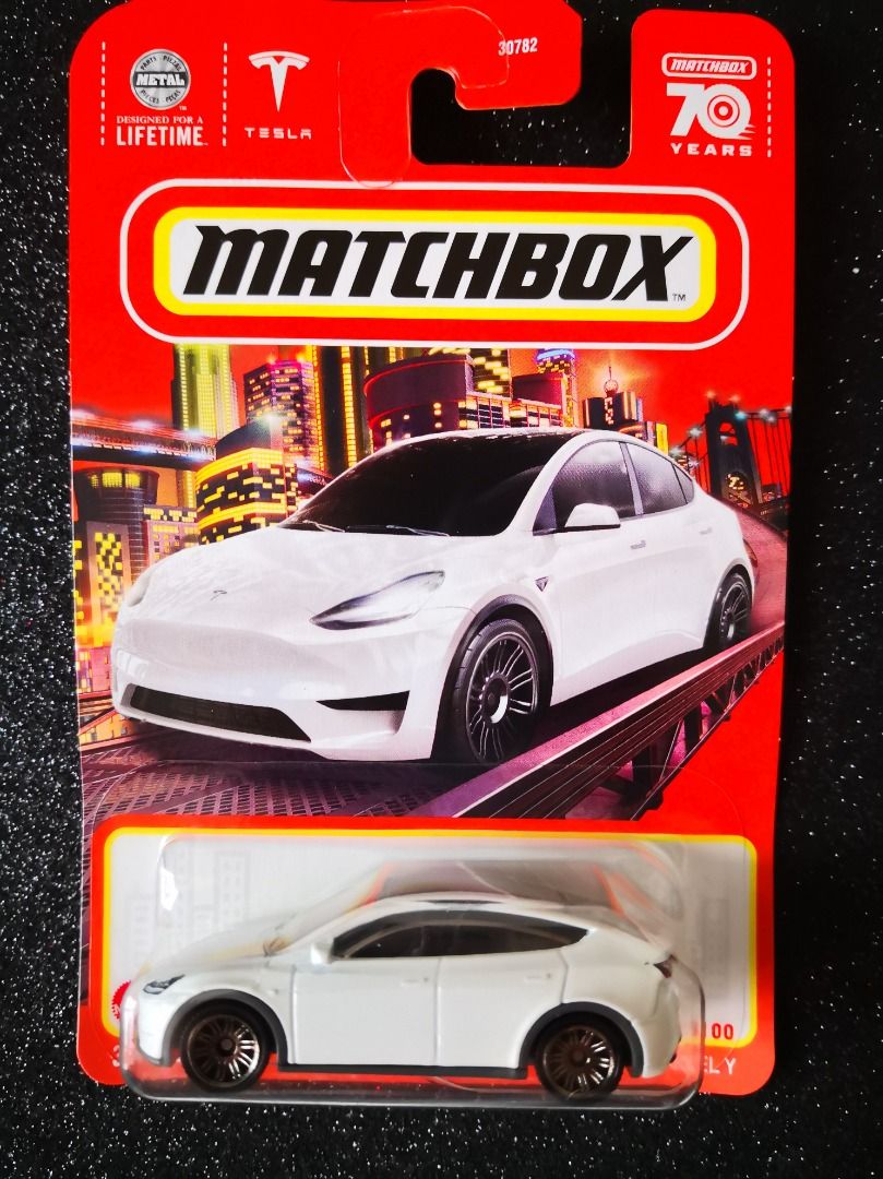Matchbox Tesla Model Y White, Hobbies & Toys, Toys & Games on Carousell