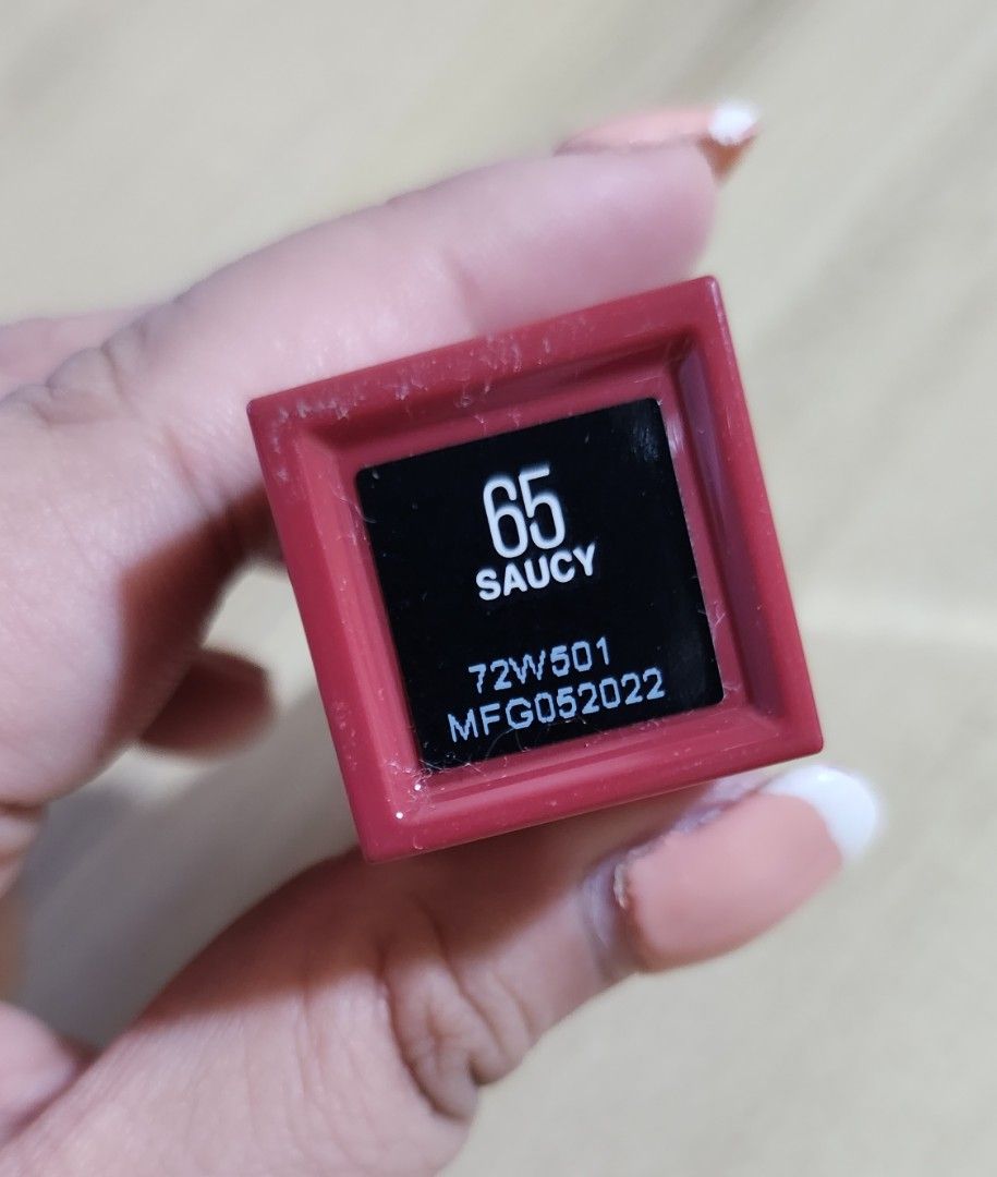 Maybelline Superstay Vinyl Ink: SAUCY, Beauty & Personal Care, Face ...