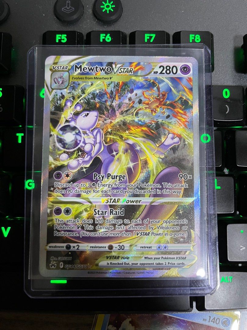 Mewtwo Vstar (Crown Zenith), Hobbies & Toys, Toys & Games on Carousell