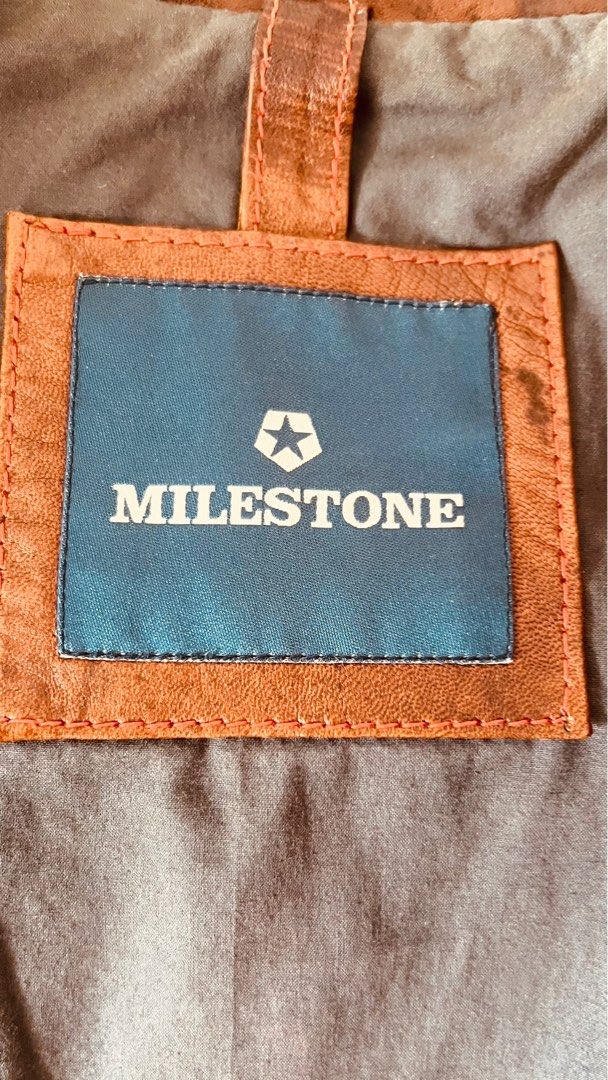 Milestone Genuine Leather Jacket, Men's Fashion, Coats, Jackets and Outerwear on Carousell