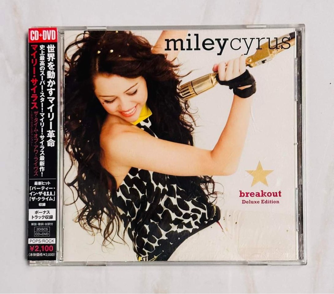 MILEY CYRUS - BREAKOUT ALBUM DELUXE EDITION, Hobbies & Toys, Music ...