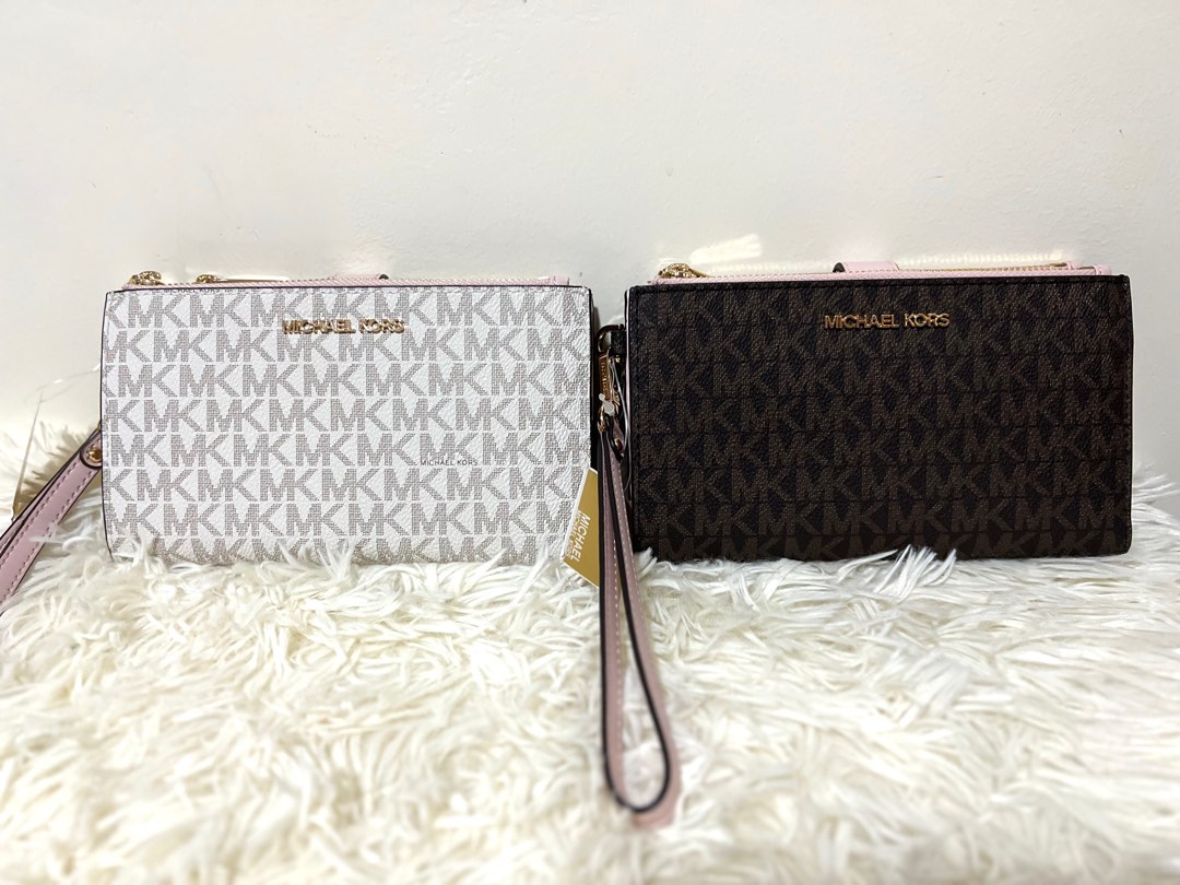 MK Double Zip, Women's Fashion, Bags & Wallets, Wallets & Card holders ...
