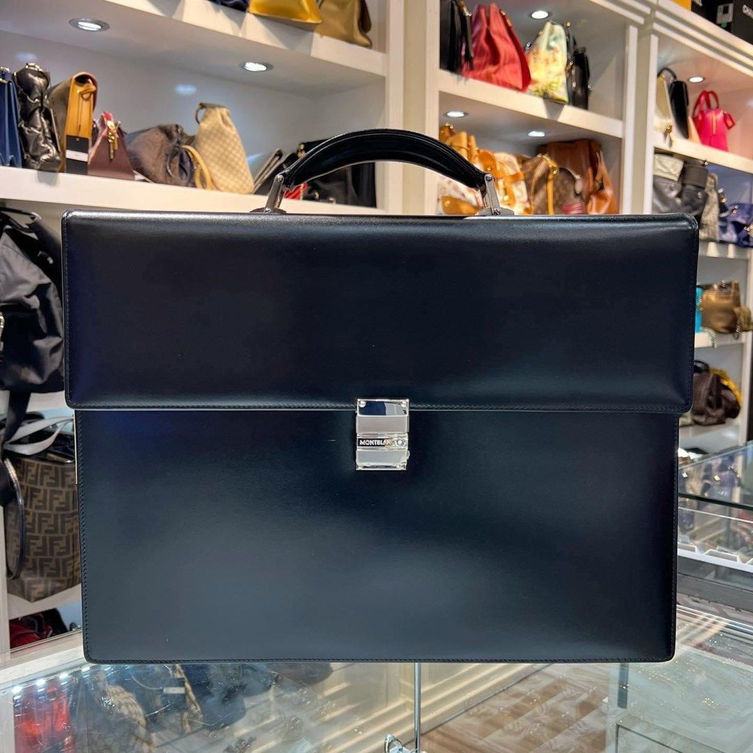 Montblanc Briefcase With Sling, Luxury, Bags & Wallets on Carousell
