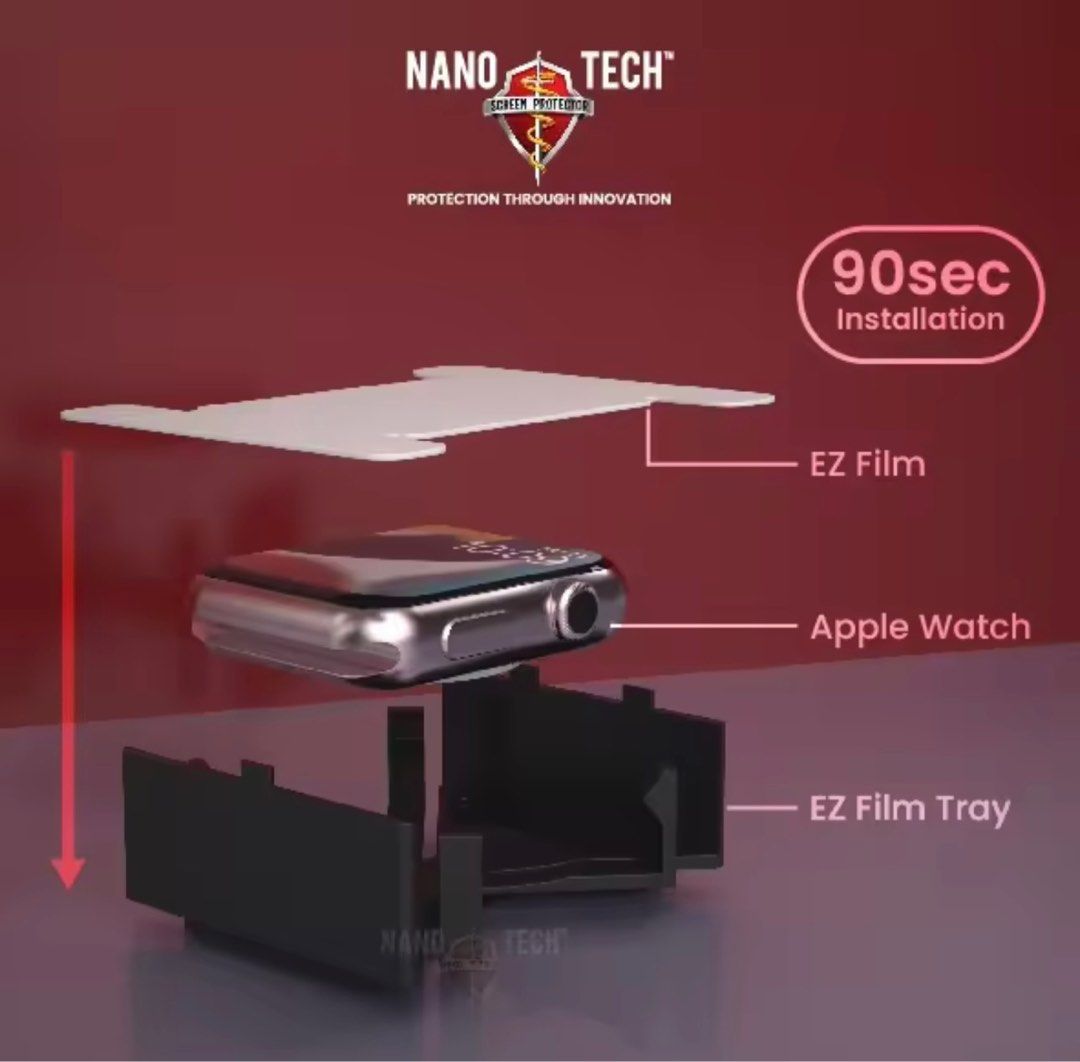 Nanotech EZ Hydrogen Film - 45MM Apple Watch Series 8, Computers & Tech ...
