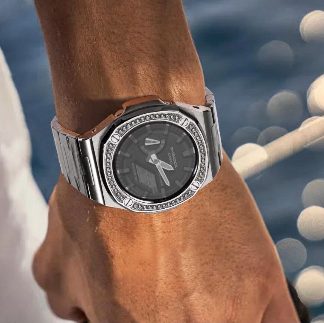 Nautilus custom gshock crystal custom Casio ga2100 ga2110 gab2100, Men ...