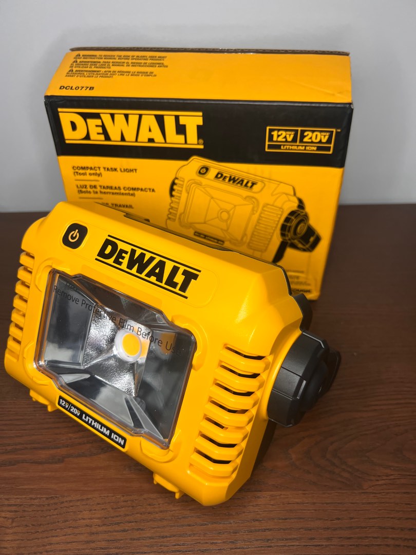 New DEWALT 12V/20V MAX Cordless Work Light, LED, Compact, Tool Only ...