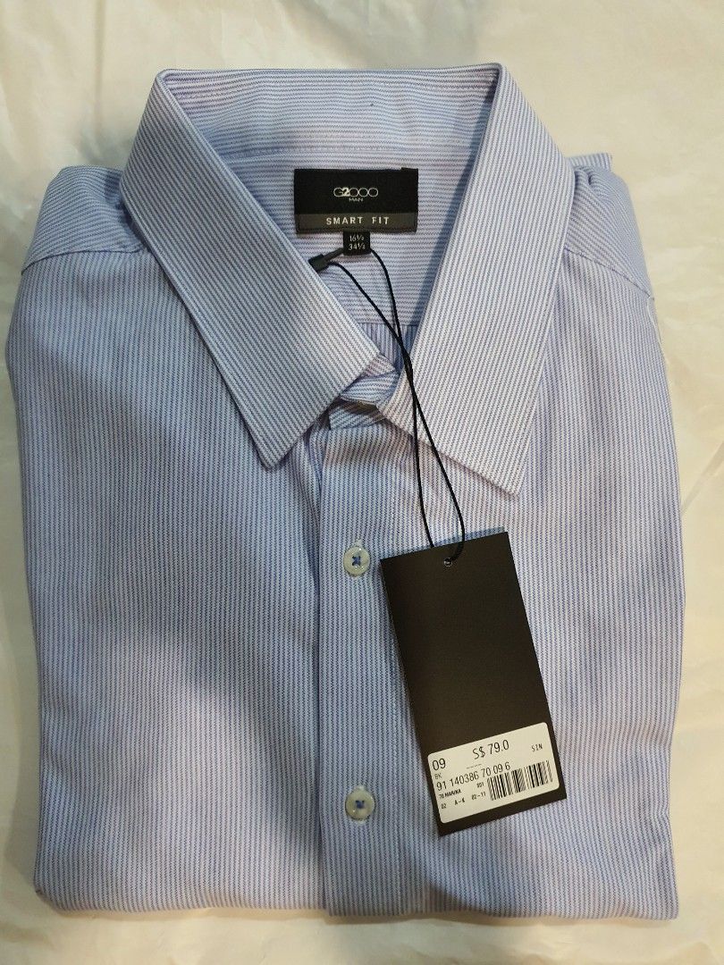 New G2000 Men Long Sleeve Business Shirt, Men's Fashion, Tops & Sets ...