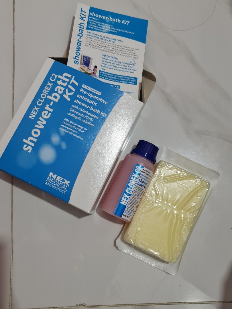 Nex Clorex C2 shower bath kit, Health & Nutrition, Medical Supplies ...