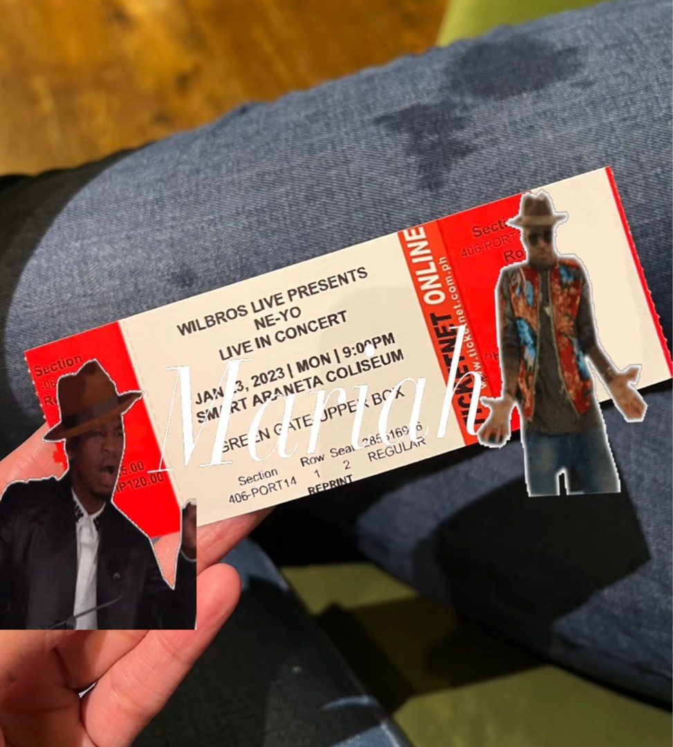 NE-YO LIVE IN MANILA UPPERBOX FRONT ROW TICKET (SAME PRICE | PHYSICAL ...