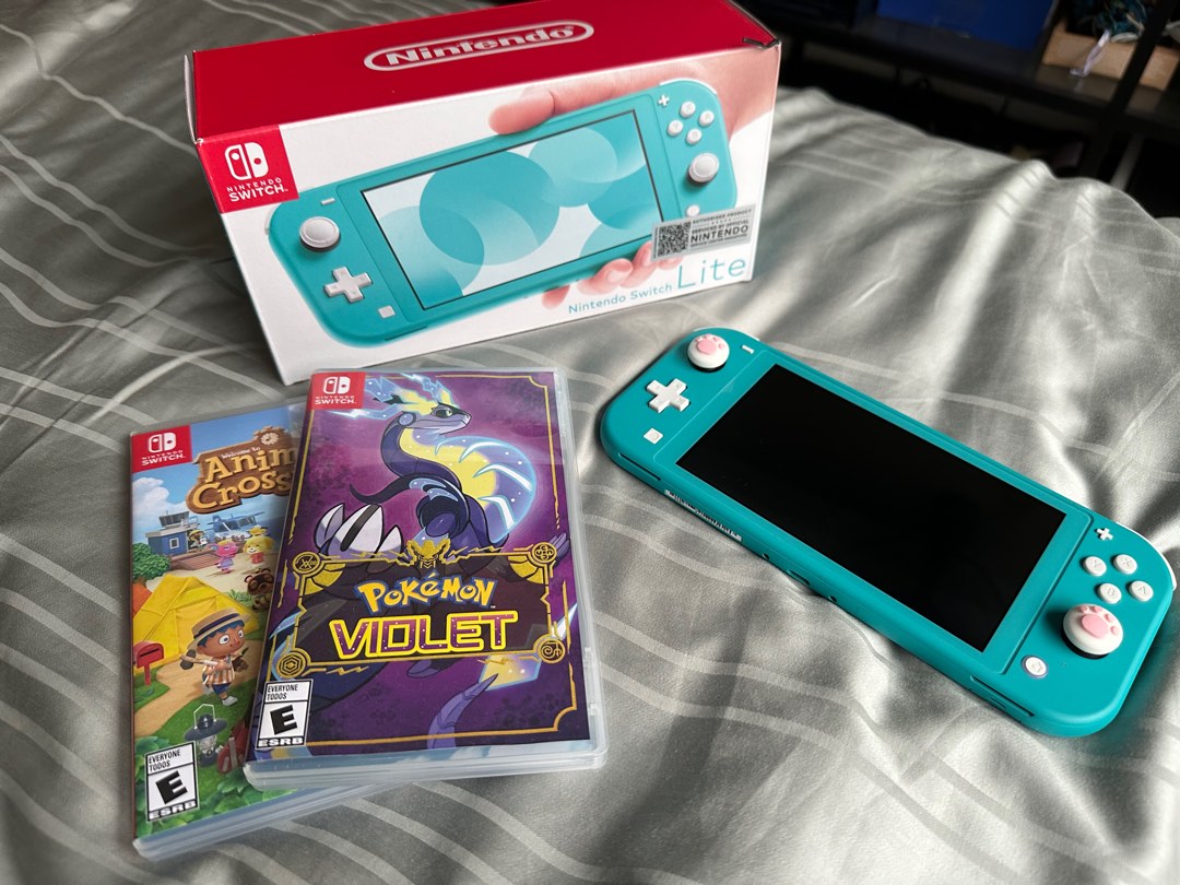 Nintendo Switch Lite + 2 Games, Video Gaming, Video Game Consoles ...