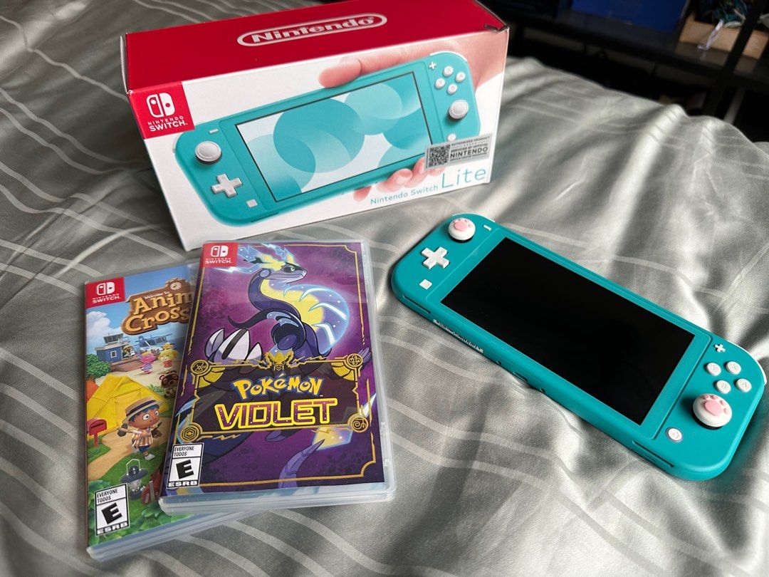 Nintendo Switch Lite + 2 Games, Video Gaming, Video Game Consoles ...