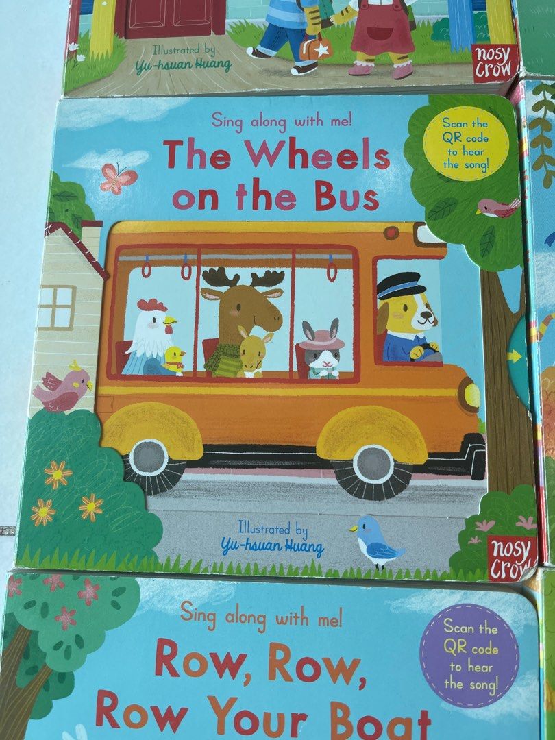 Nosy Crow sing along pull out board book (usborne, toddler), Hobbies ...