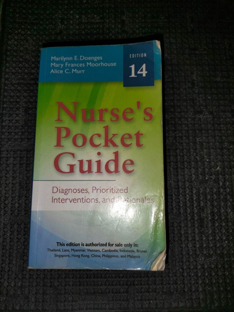 NURSE'S POCKET GUIDE ( NANDA 14 EDITION), Hobbies & Toys, Books ...