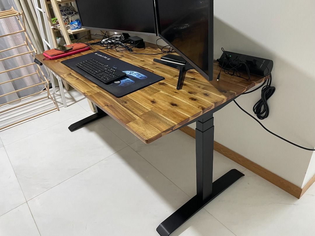 Omnidesk Pro Wildwood Large Standing Desk, Furniture & Home Living ...