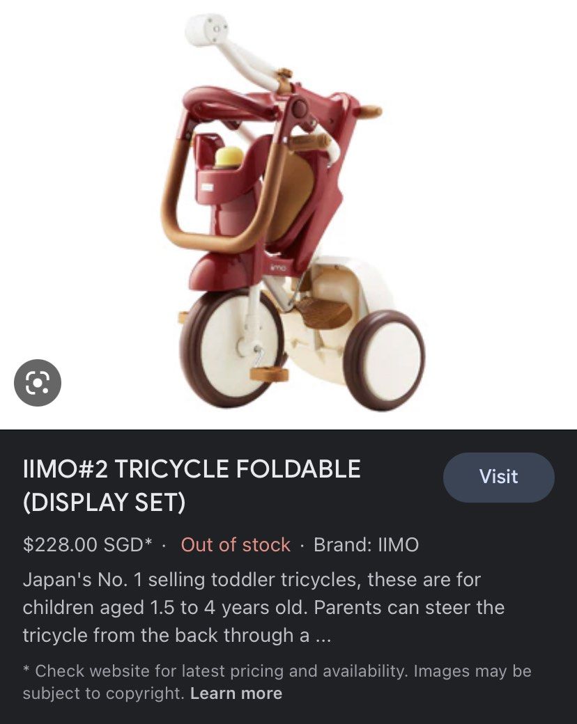 Original Famous iimo 3-in-1 Foldable Tricycle Baby Child Stroller Space Saving Quality, Babies ...