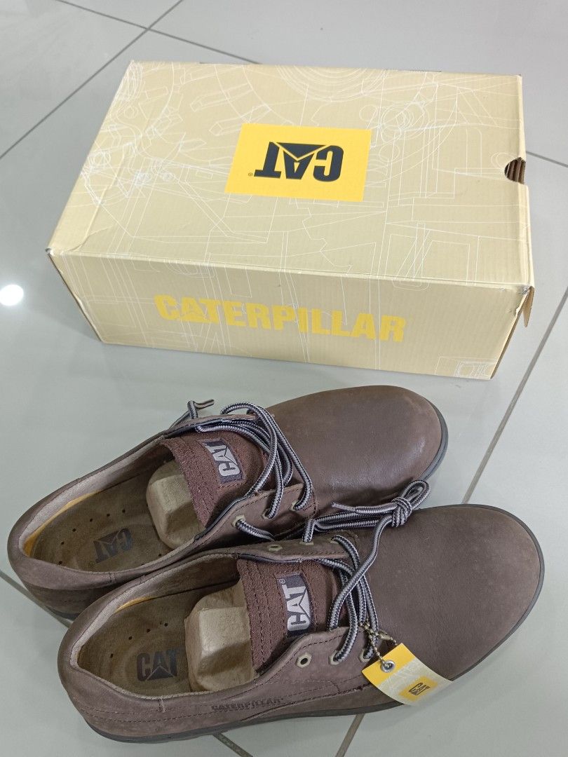 Original Kasut Caterpillar Dark Brown 10UK (NOS), Men's Fashion ...