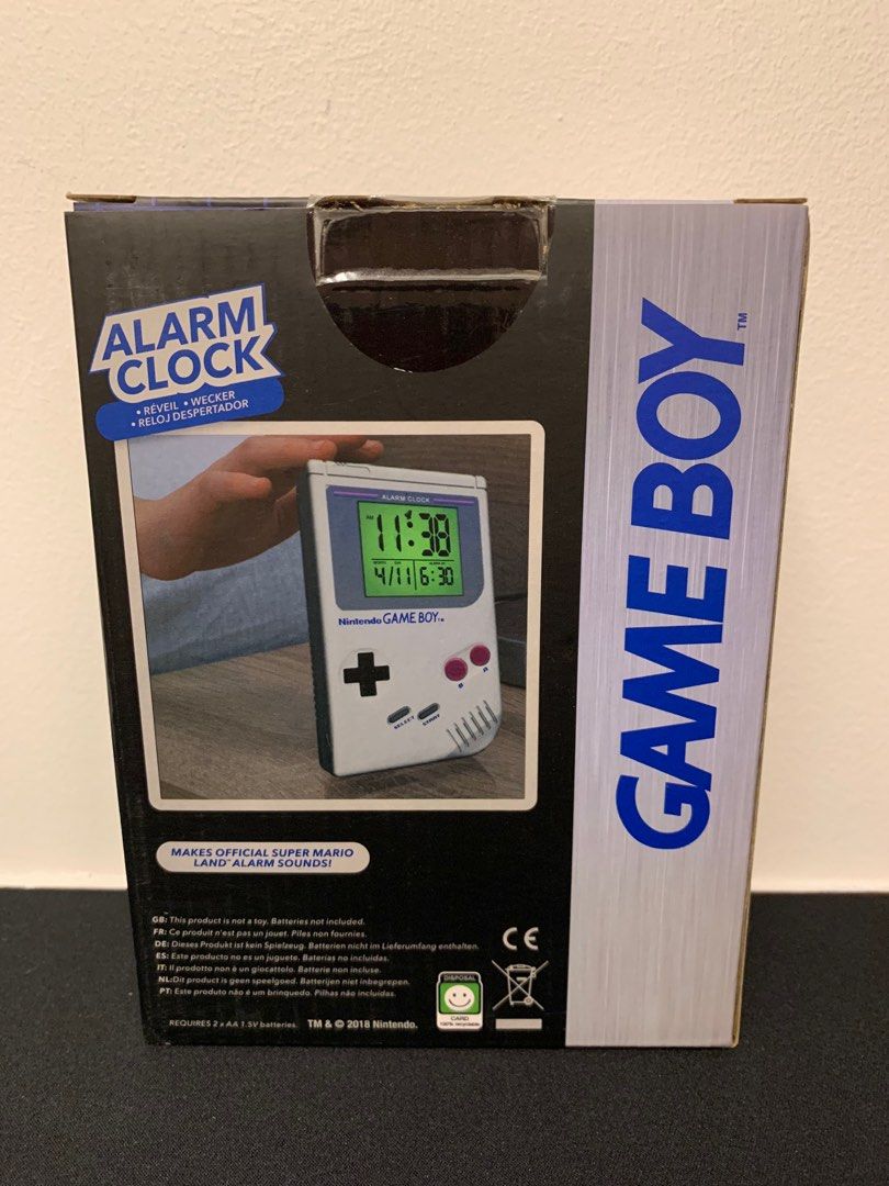 Paladone Nintendo Game Boy Alarm Clock, Video Gaming, Gaming ...
