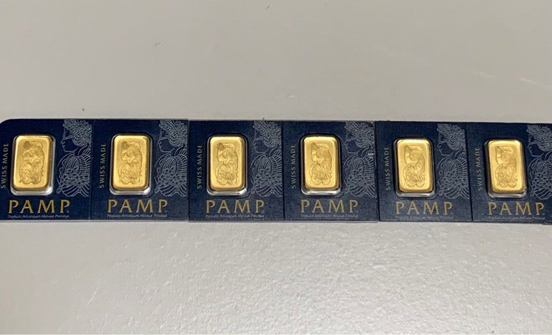 PAMP Suisse Lady Fortuna Gold Bar 1g x 6pcs, Hobbies & Toys ...