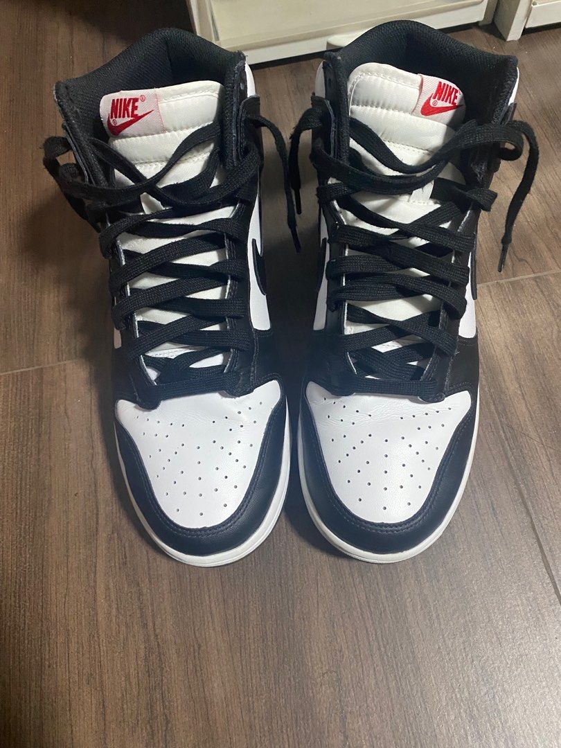 panda dunks high, Men's Fashion, Footwear, Sneakers on Carousell