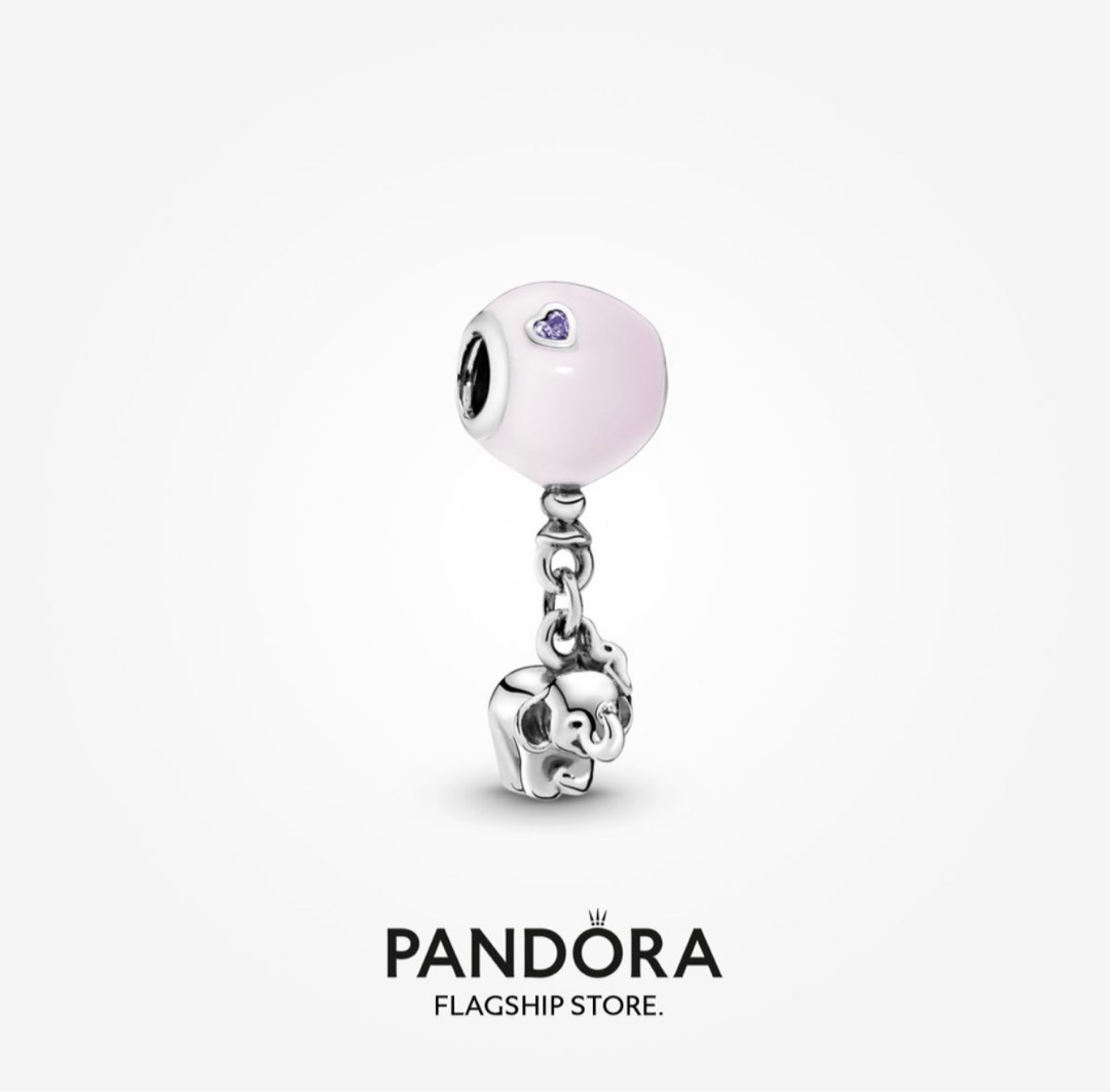 Pandora elephant & pink balloon dangle charm, Women's Fashion, Jewelry ...