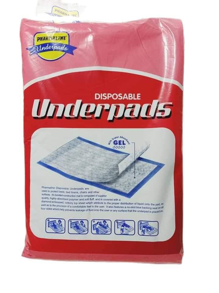 Pharmaline Disposable Underpads 10Pcs Per Pack, Health & Nutrition ...