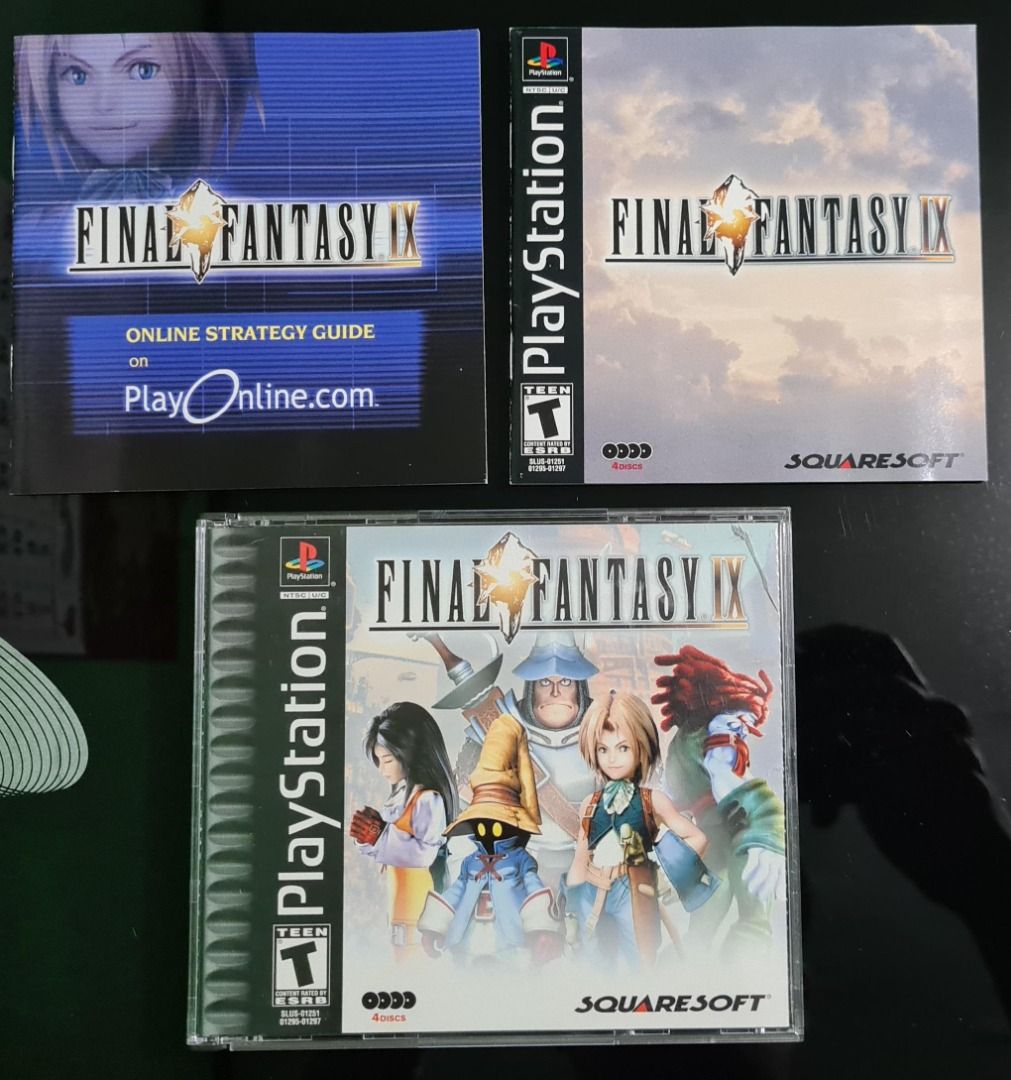 PlayStation Final Fantasy IX NTSC U/C Black Disc, Video Gaming, Video ...