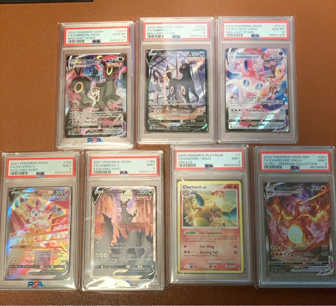 Pokemon PSA Graded Cards TCG PSA 10 CGC 9.5 Pikachu Umbreon Sylveon ...