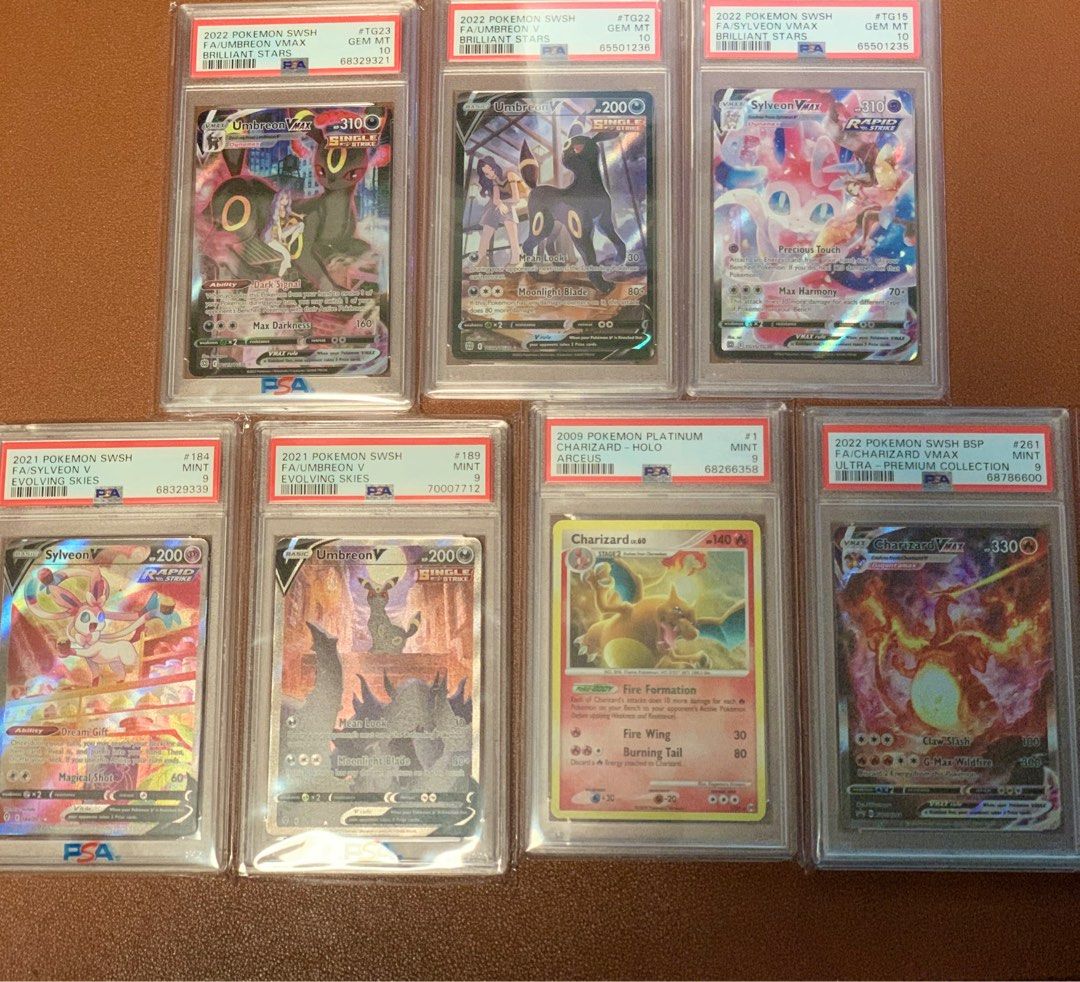Pokemon PSA Graded Cards TCG PSA 10 CGC 9.5 Pikachu Umbreon Sylveon ...