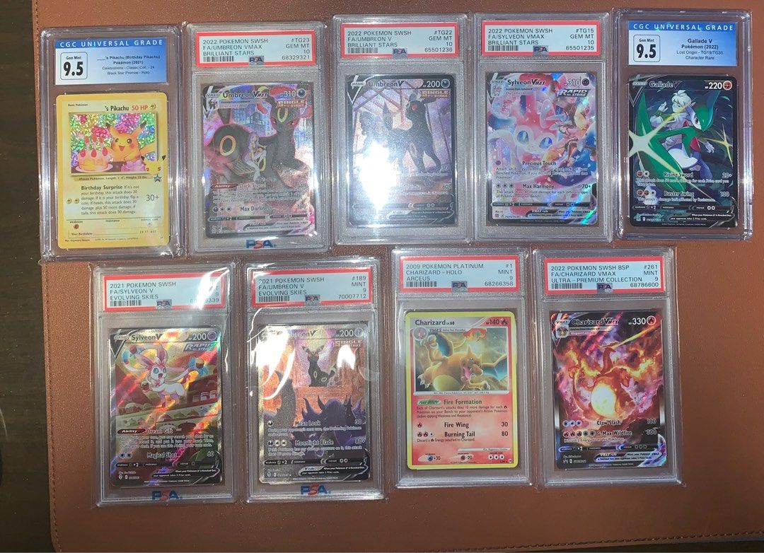 Pokemon PSA Graded Cards TCG PSA 10 CGC 9.5 Pikachu Umbreon Sylveon ...