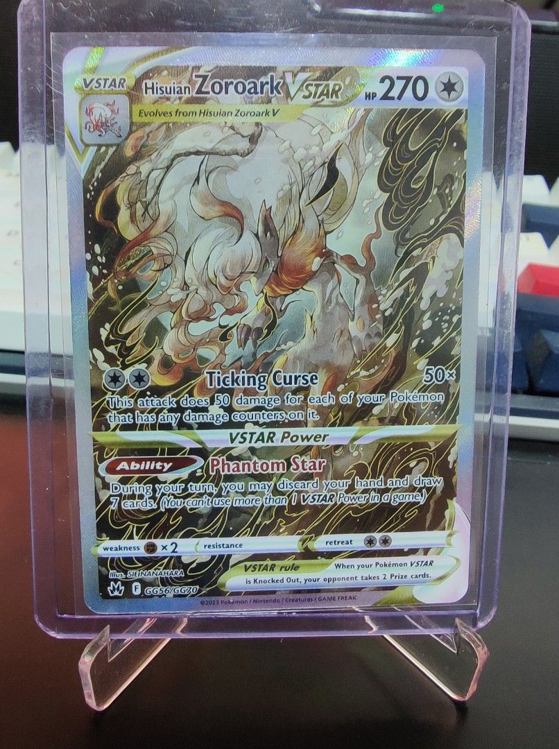 Pokemon TCG Card Crown Zenith Hisuian Zoroark VStar Ultra Rare, Hobbies & Toys, Toys & Games on ...