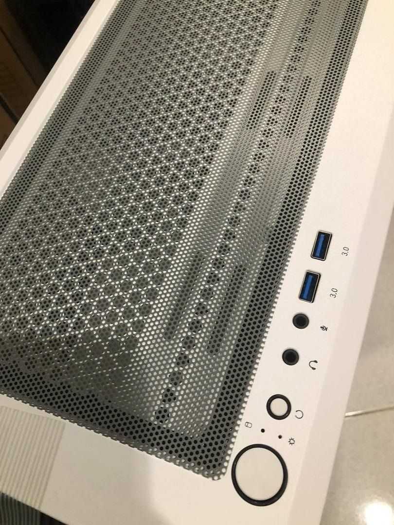 Powerlogic Falcon Agile Tempered Glass Gaming RGB PC Case White ...