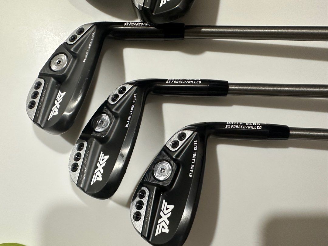 PXG Gen 5 0311P Dark Finishing Golf Iron Set (5-G) + SteelFibre I95 Regular Flex Shaft, Sports ...
