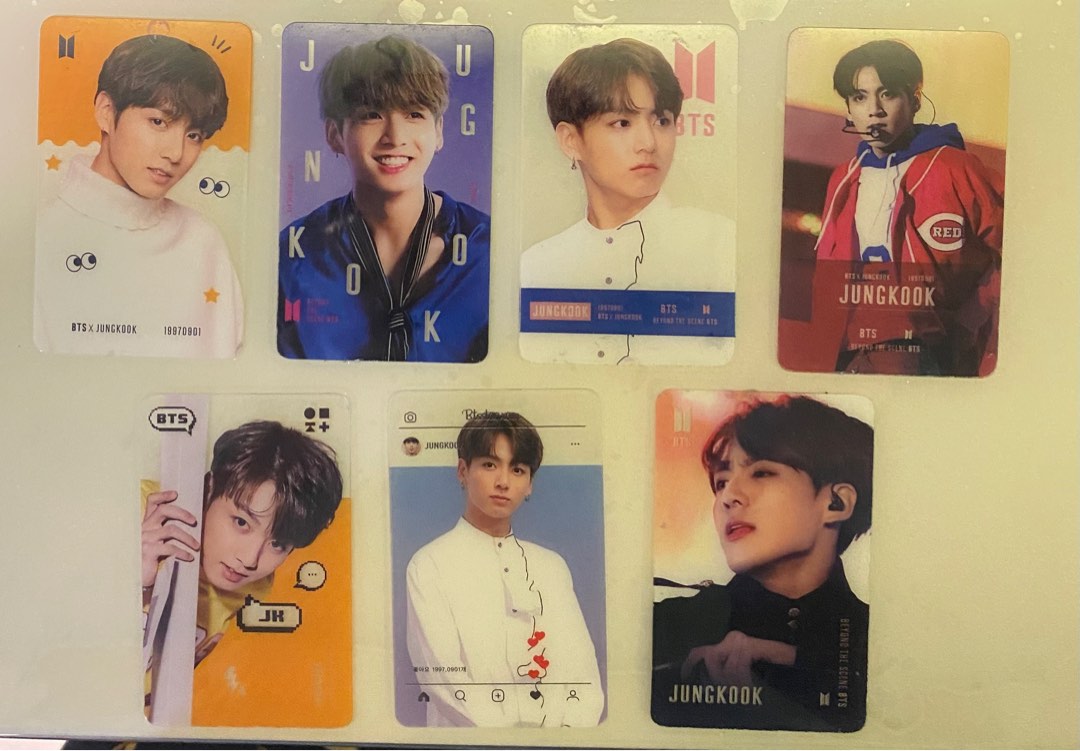 RARE TRANSPARENT KPOP BTS JUNGKOOK PHOTOCARDS, Hobbies & Toys ...