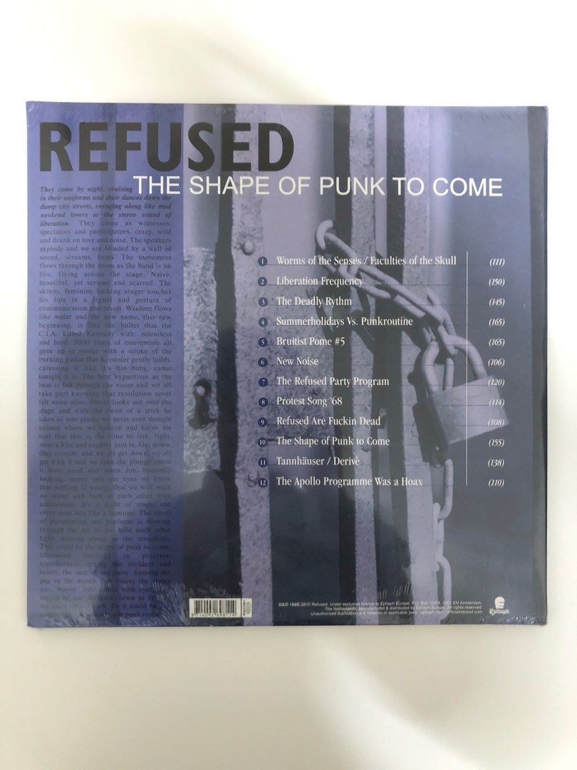 Refused - The Shape Of Punk To Come 2XLP, Hobbies & Toys, Music & Media ...