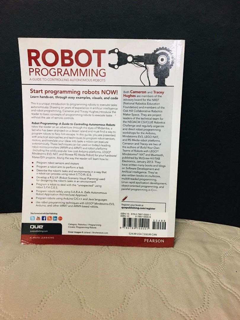 Robot Programming Book A Guide To Controlling Autonomous Robots Hobbies And Toys Books