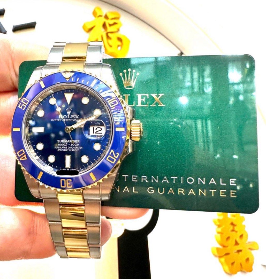 Rolex 126613lb submariner date TT 41mm, Luxury, Watches on Carousell