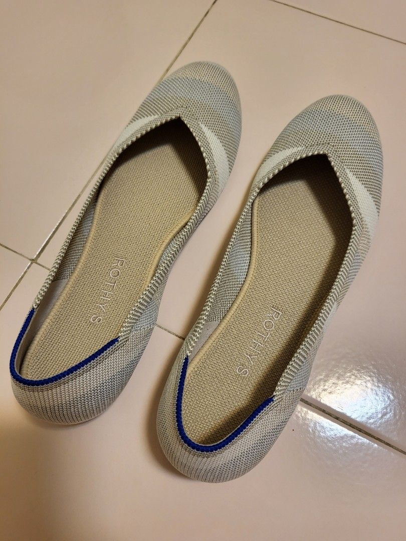 ROTHYS - The Flat - Golden Big Stripe, Women's Fashion, Footwear, Flats ...