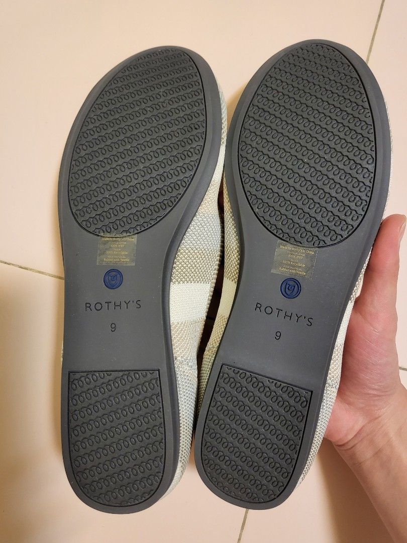 ROTHYS - The Flat - Golden Big Stripe, Women's Fashion, Footwear, Flats ...