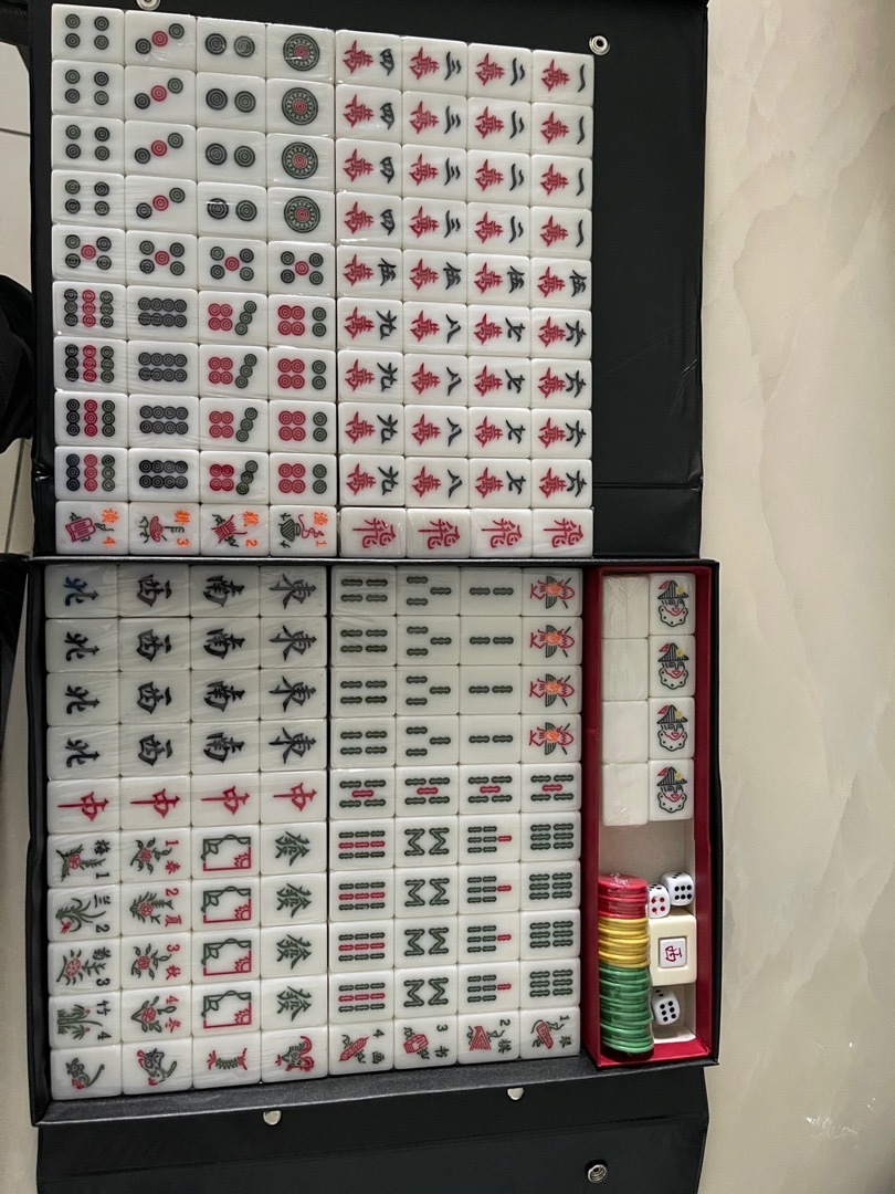 [SAME DAY DELIVERY]Mahjong Tiles Set (Jade White Edition) 168 TILES ...