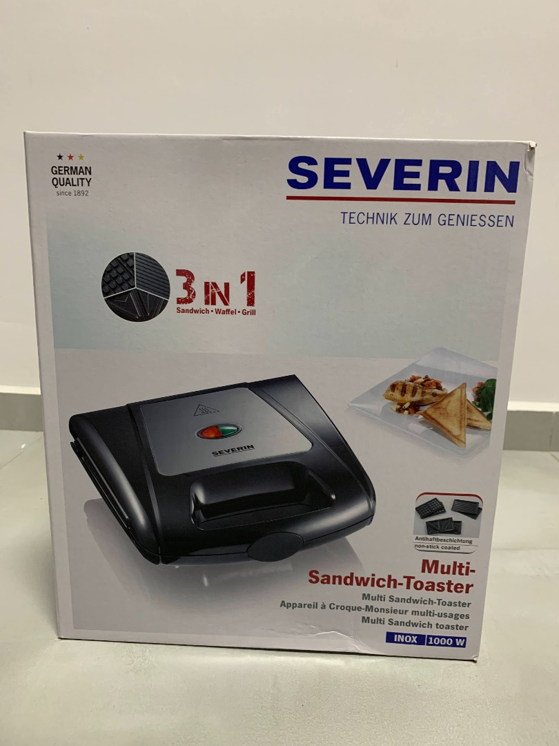 Severin 3-in-1 Sandwich maker / Waffle toaster (BNIB), TV & Home ...