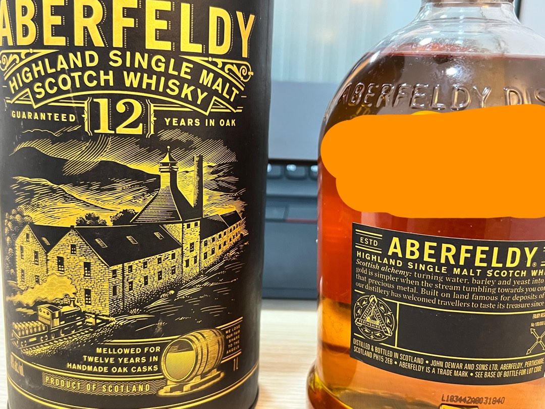 Single malt whisky 1 litre, Food & Drinks, Alcoholic Beverages on Carousell