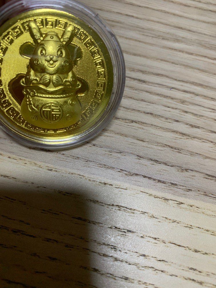 SingPost - rabbit zodiac gold coin, Hobbies & Toys, Memorabilia ...