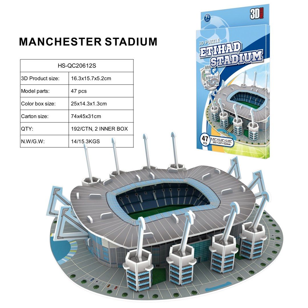 Soccerwe Mini 3D Puzzle Football Stadium Real Madrid Bernabeu Barcelona ...