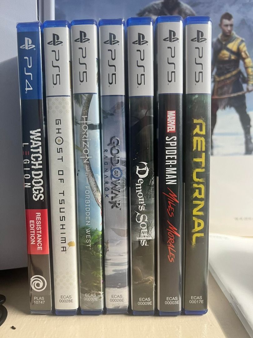 Sony Playstation 5 / PS5 Console Disc Edition God of War Bundle with 7 ...