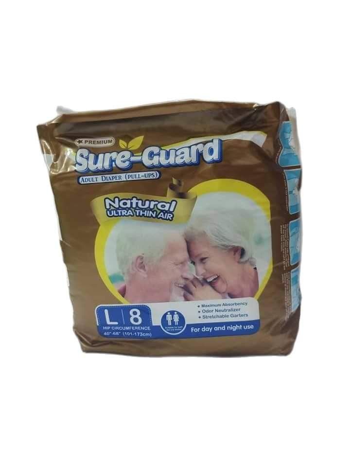 Sure-Guard Adult Diaper Pull-Up Large 8Pcs Per Pack, Health & Nutrition ...