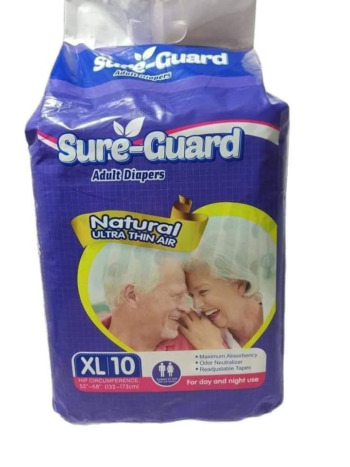 Sure-Guard Adult Diaper Tape XL 10Pcs Per Pack, Health & Nutrition ...