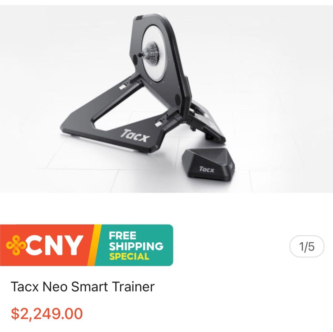 Tacx Neo Smart Bike Trainer, Sports Equipment, Exercise & Fitness, Cardio & Fitness Machines on ...